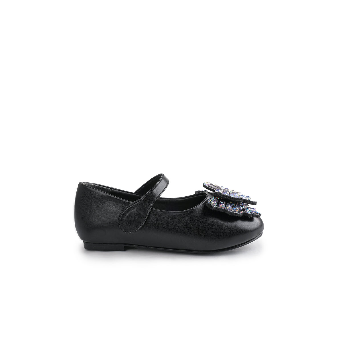 Black Butterfly Embellished Pumps – Tinnie Tots
