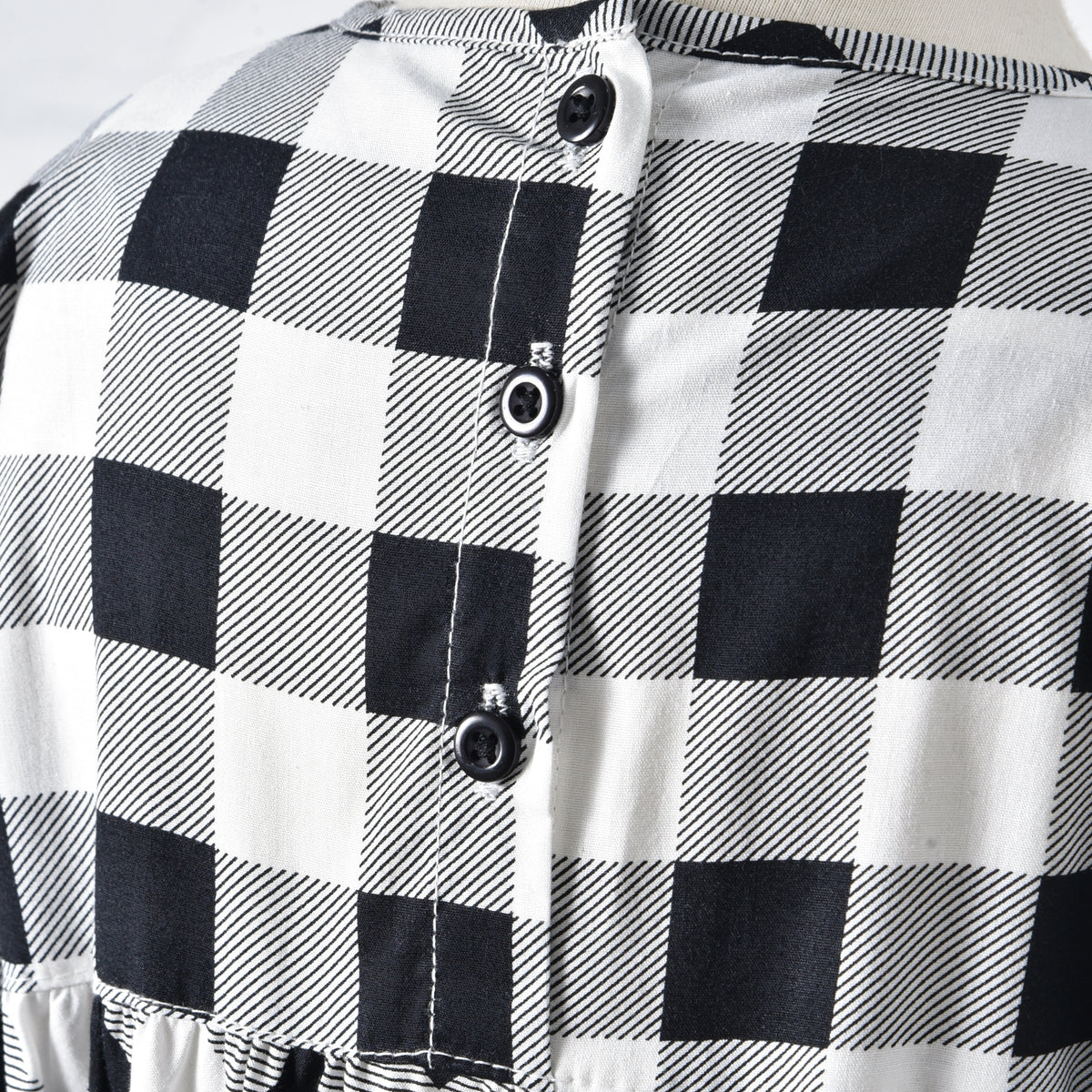 Checkered Cotton Frock – Tinnie Tots